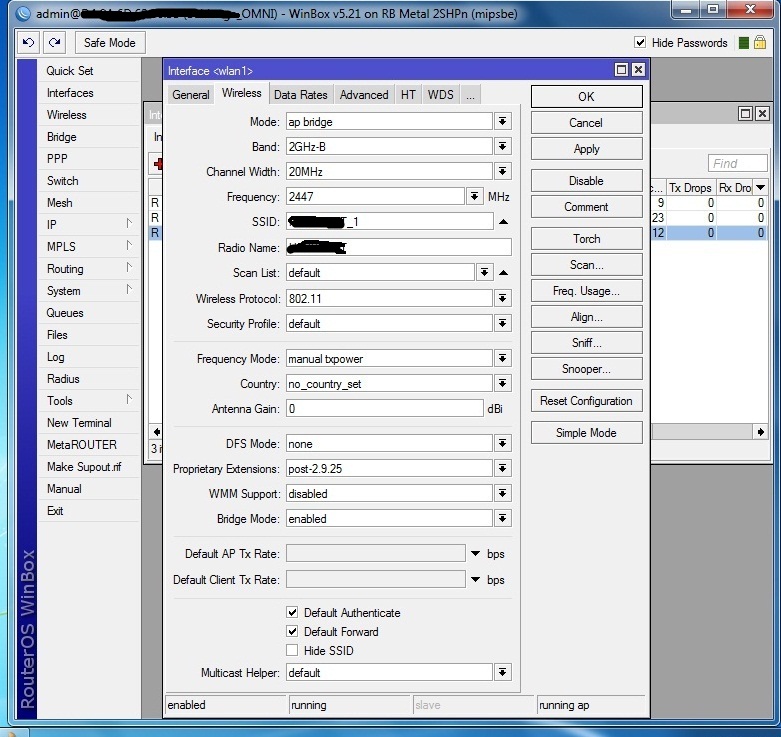 Low Signal form RB Metal 2SHPn - General - MikroTik community forum