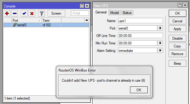 Help with UPS monitoring script. - Scripting - MikroTik community forum