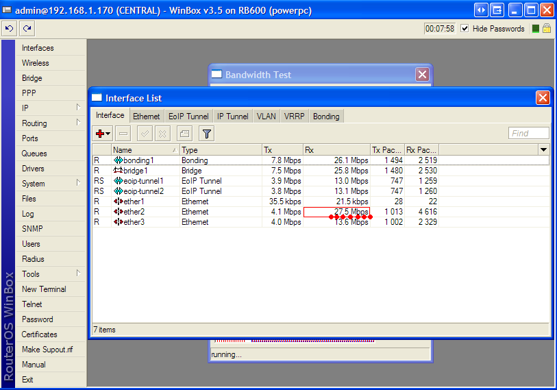 BUG interface bandwidth display - General - MikroTik community forum