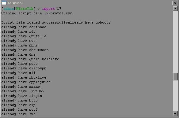 What's wrong with my Layer7.rsc? - General - MikroTik community forum