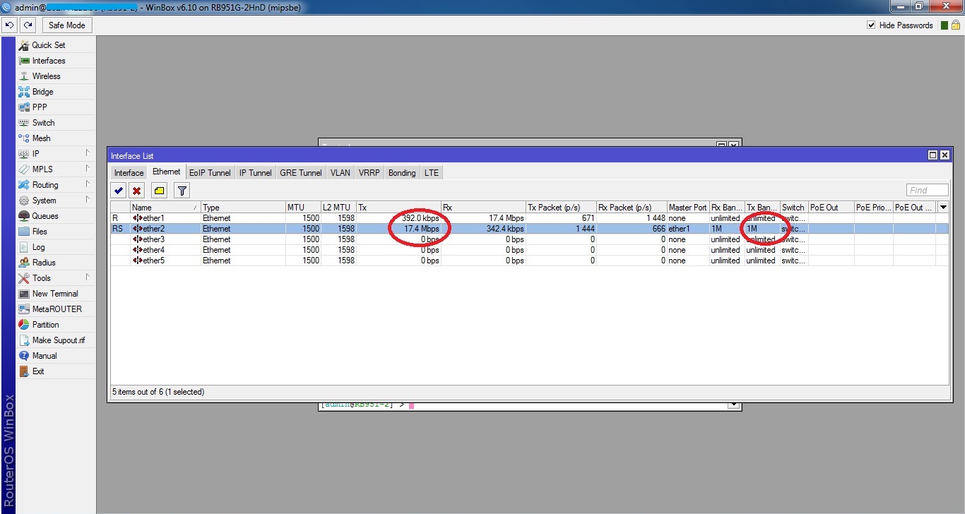 limiting bandwidth in switch mode - General - MikroTik community forum