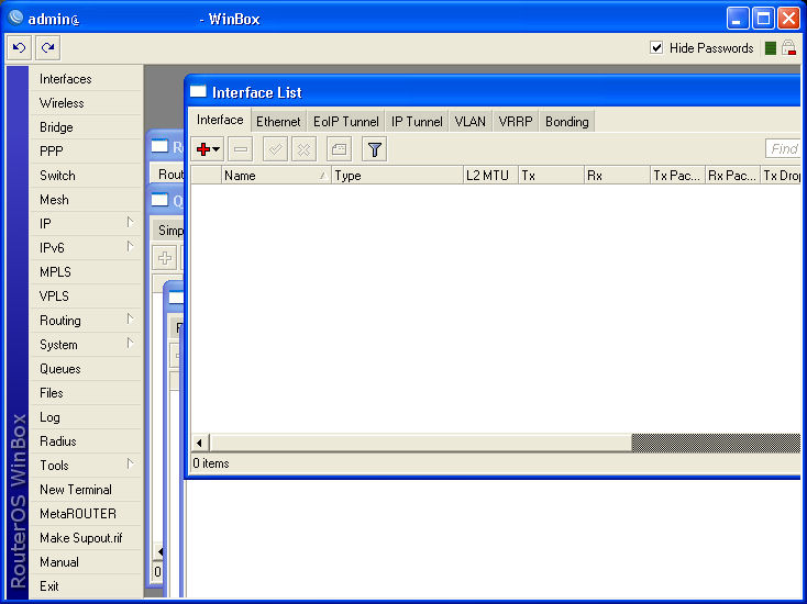 Winbox windows empty - General - MikroTik community forum