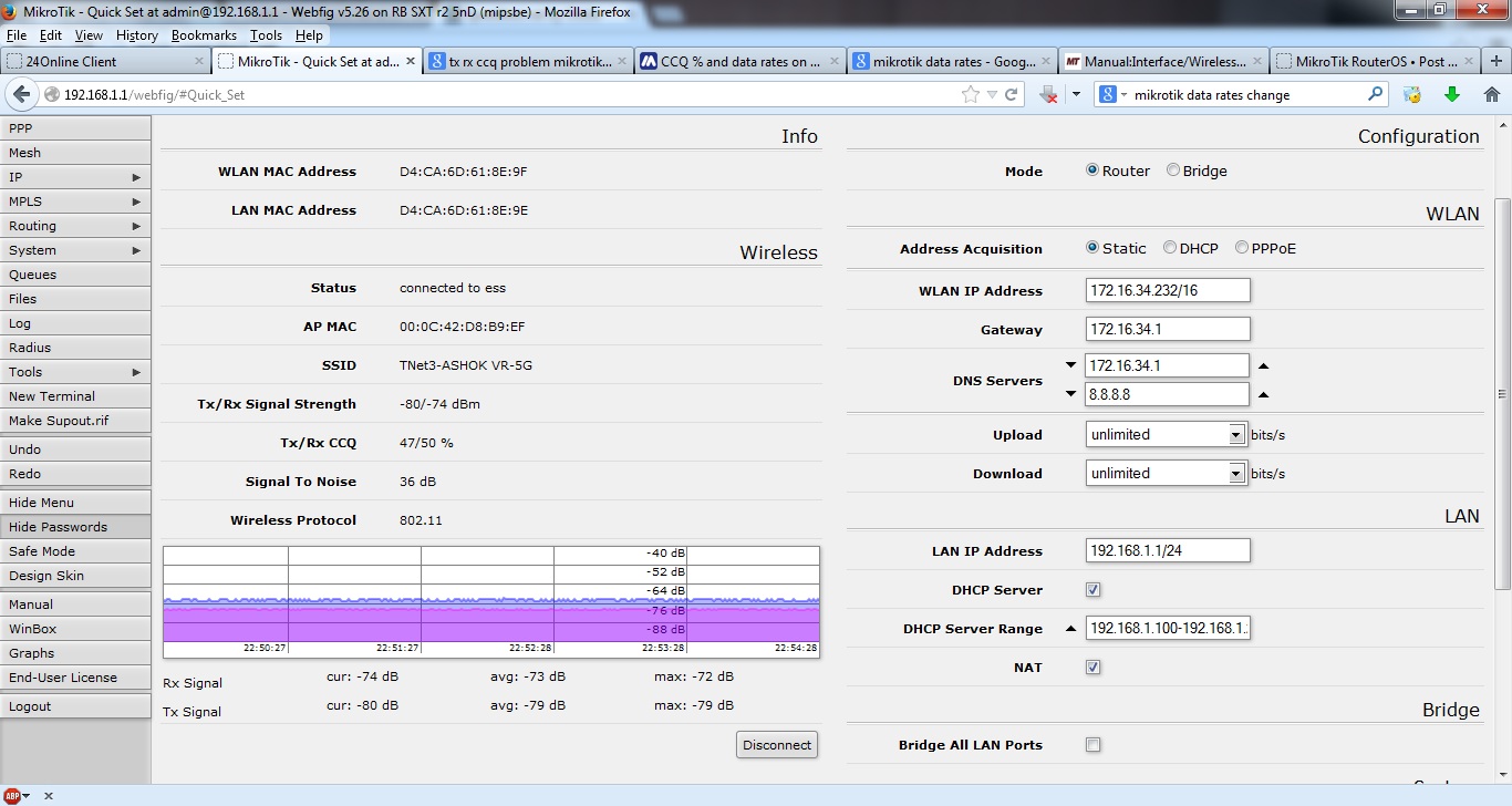 Tx/Rx CCQ problem - General - MikroTik community forum