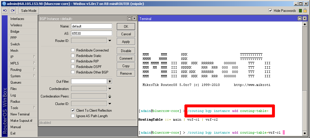 [BUG REPORT] BGP GUI: Instance routing-table - Forwarding Protocols - MikroTik community forum