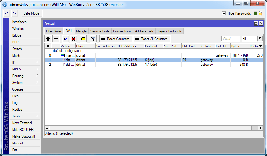 Can't SSH to Linux box after installing mikrotik 750g - Beginner Basics ...