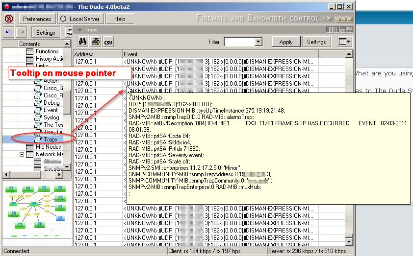 Does this program support SNMP traps? - The Dude - MikroTik community forum