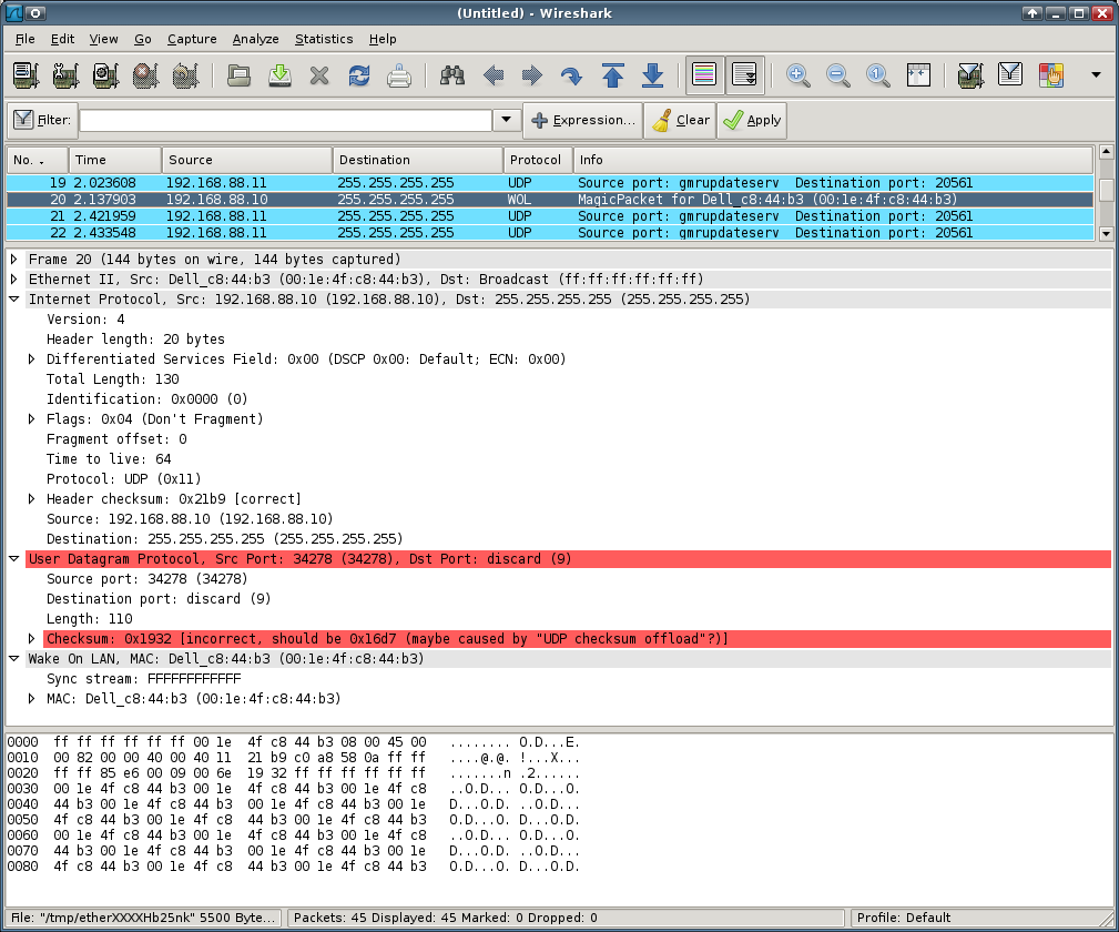 Wake On Lan problems with RB450G under 3.30 - Beginner Basics - MikroTik community forum