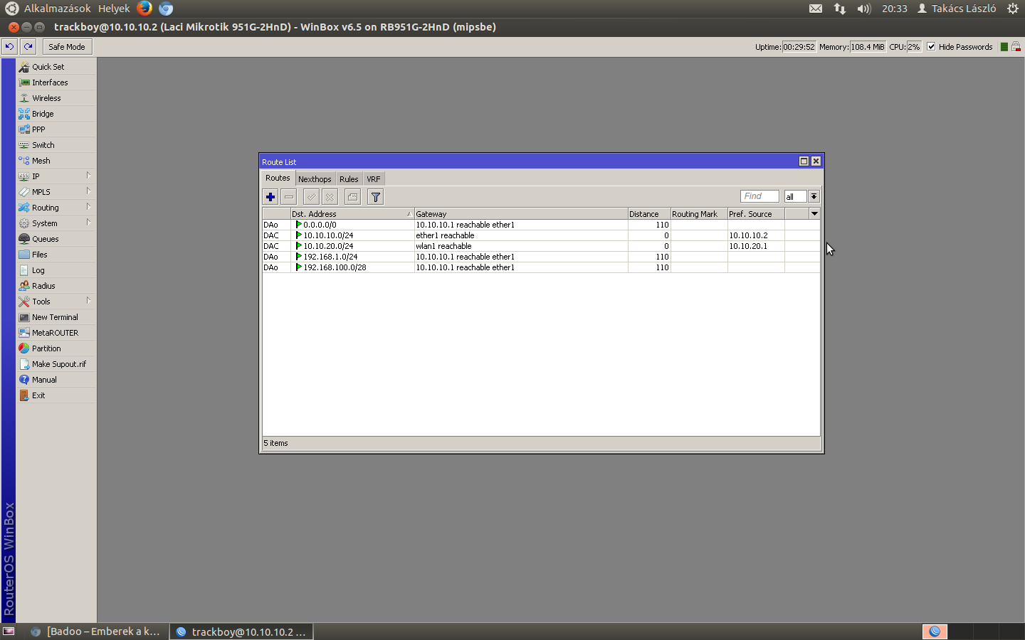 Ospf settings - Forwarding Protocols - MikroTik community forum
