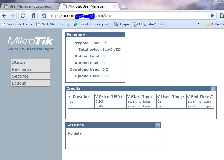 Can't get UserManager to authenticate...(FIXED!) - Beginner Basics - MikroTik community forum