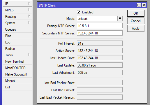 NTP Client - General - MikroTik community forum