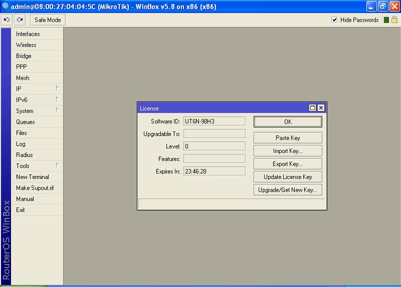 mikrotik 5.9 softID cahnge - MikroTik hardware general - MikroTik ...