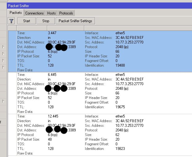 Outbound 3389 port goes syn-sent but RDP doesn't connect - General - MikroTik community forum