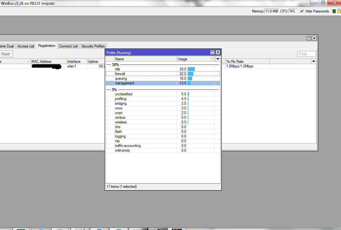 High CPU load 100 % on RB 133 - General - MikroTik community forum