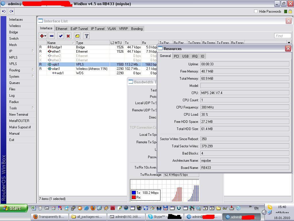 2.4 ghz links, -60 signal, turbo mode, 13 mbps udp speed - Wireless ...