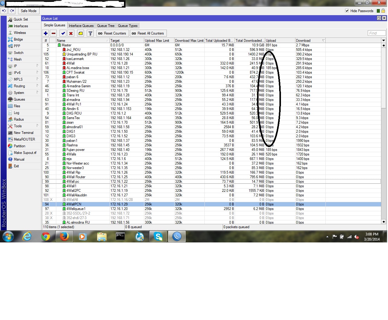 Mikrotik 6.10 queue upload shows bps - General - MikroTik community forum