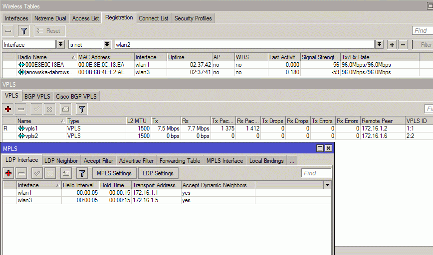 how can i configure MPLS twice? - Forwarding Protocols - MikroTik community forum