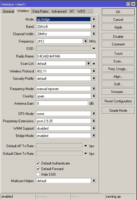 Configure vAP with multiple vLAN - Wireless Networking - MikroTik community forum
