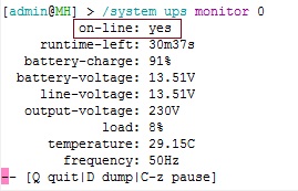 Help with UPS monitoring script. - Scripting - MikroTik community forum