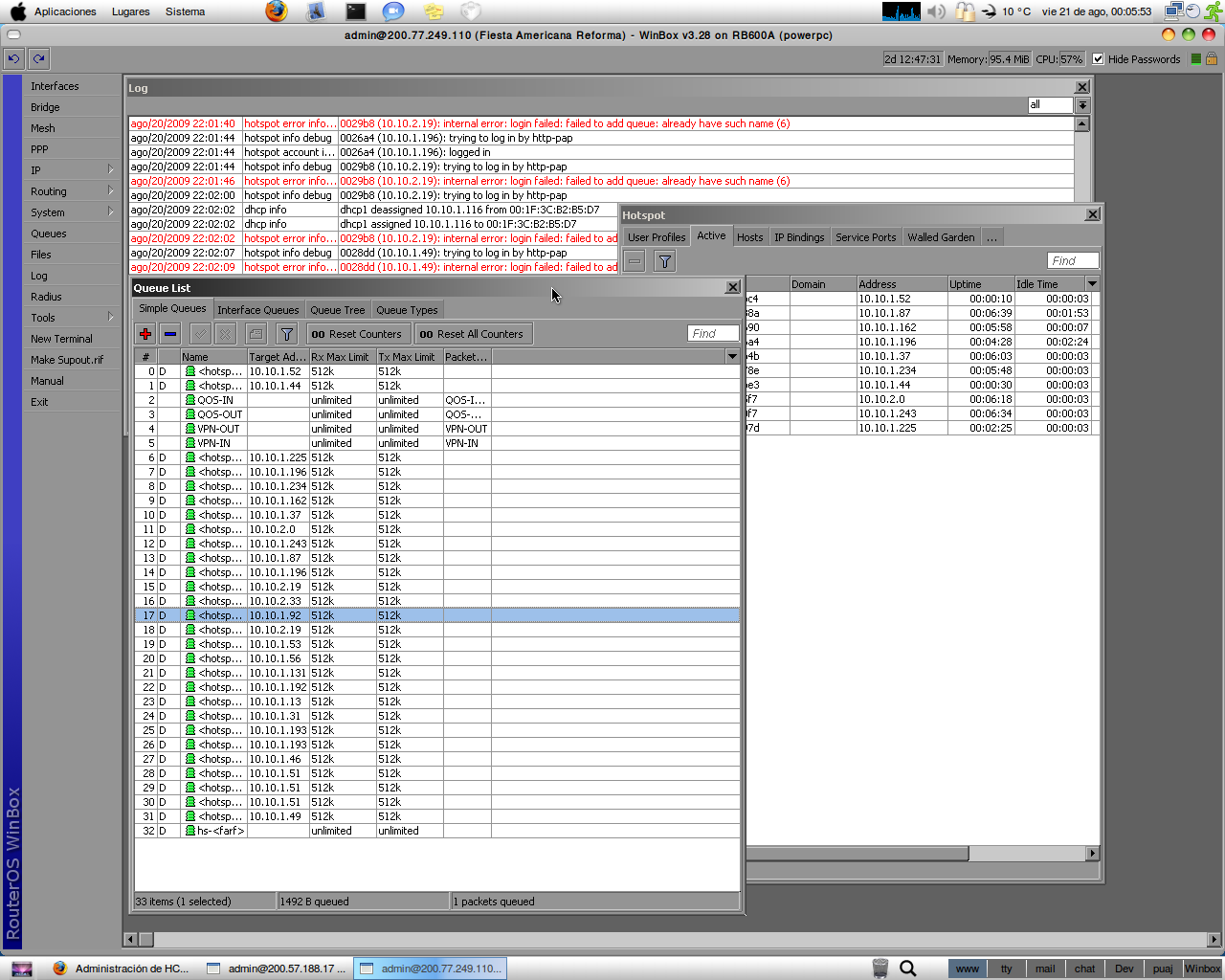 Problem Hotspot and queue - General - MikroTik community forum