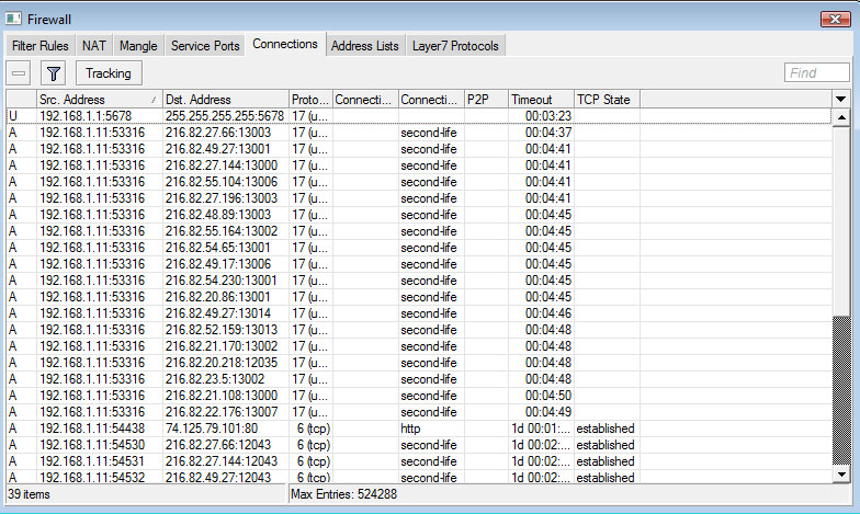 Secondlife and reciprocal (address:port) UDP traffic - how? - General - MikroTik community forum
