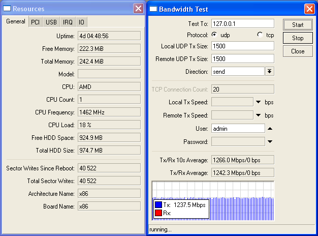 Your routers internal bandwidth - General - MikroTik community forum