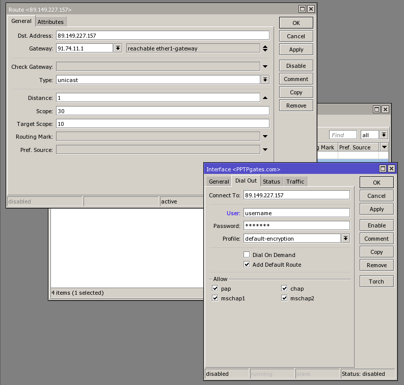 IP Route updating? For VPN - Scripting - MikroTik community forum