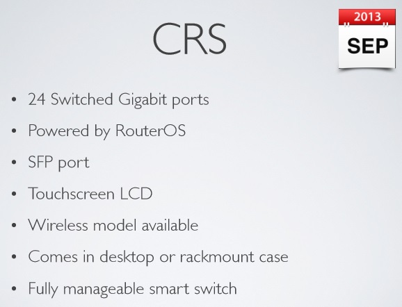 CRS Switch - How's it coming? - MikroTik hardware general - MikroTik ...