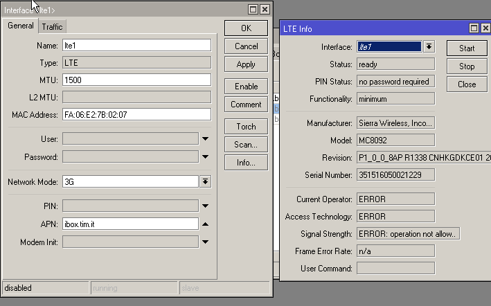 How to use RB411U and Sierra Wireless Modem 4G LTE MC8092 - MikroTik hardware general - MikroTik ...