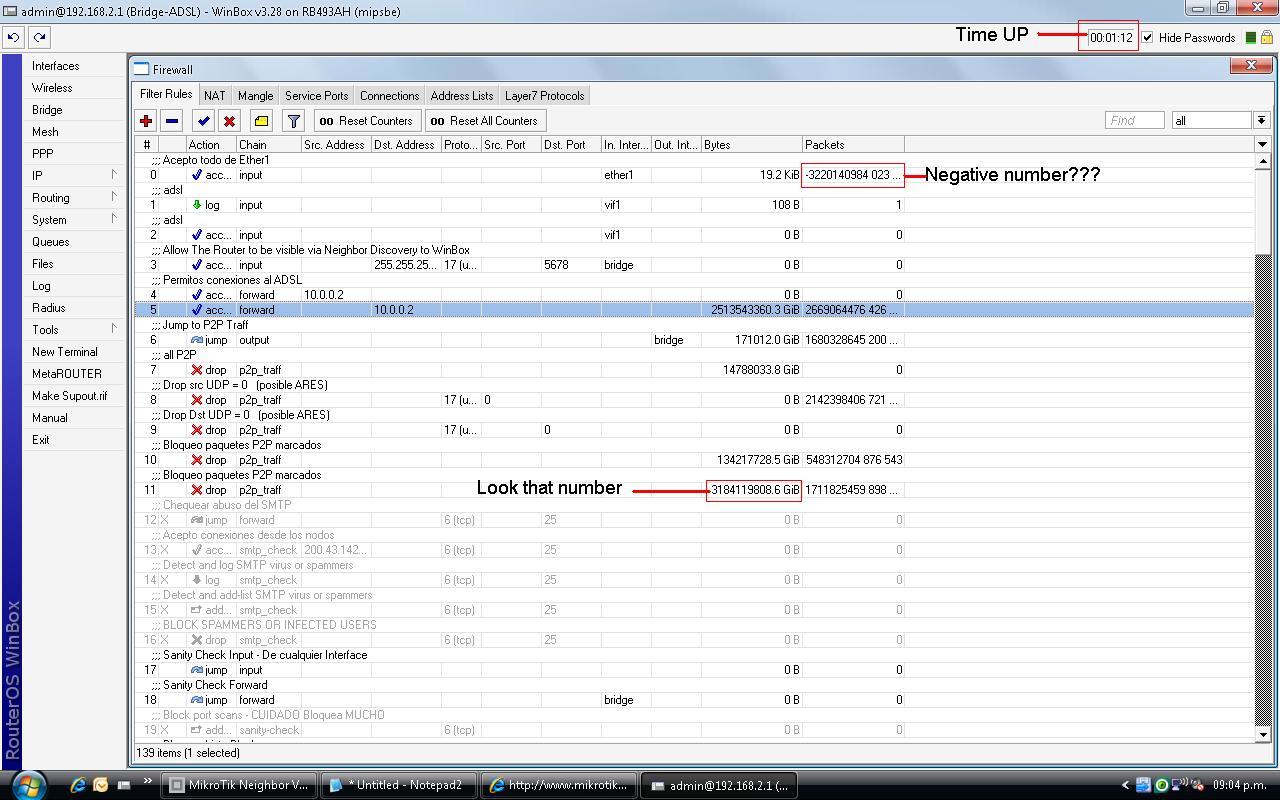 Inconsistent Counter Filter! :( - Beginner Basics - MikroTik community forum