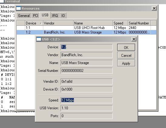bandluxe usb modem with mikrotik - Scripting - MikroTik community forum
