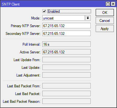 NTP Client - General - MikroTik community forum