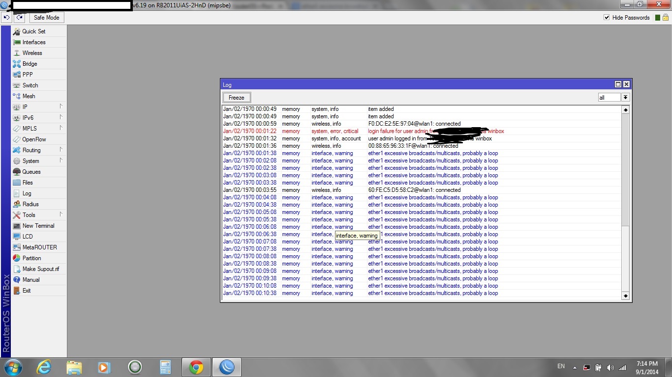 log warninig - General - MikroTik community forum