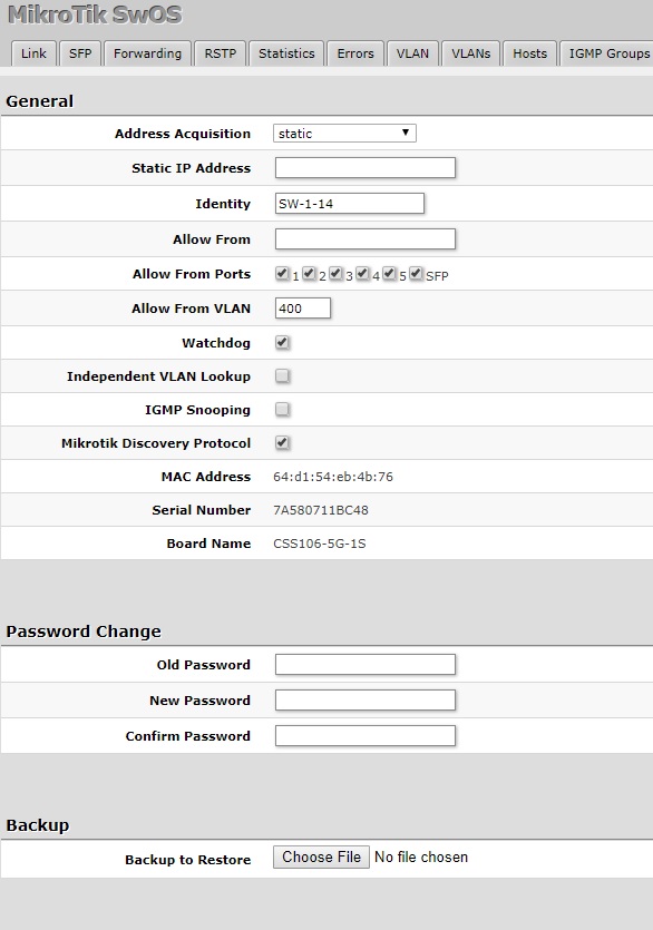 SWOS 2.7 Uptime? - SwOS - MikroTik community forum