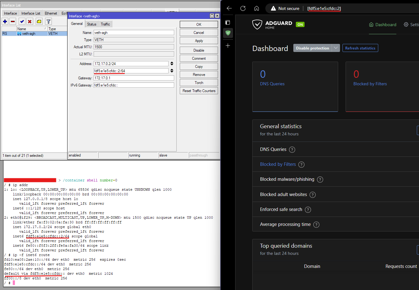 Pihole and IPv6 - getting it to work - General - MikroTik community forum