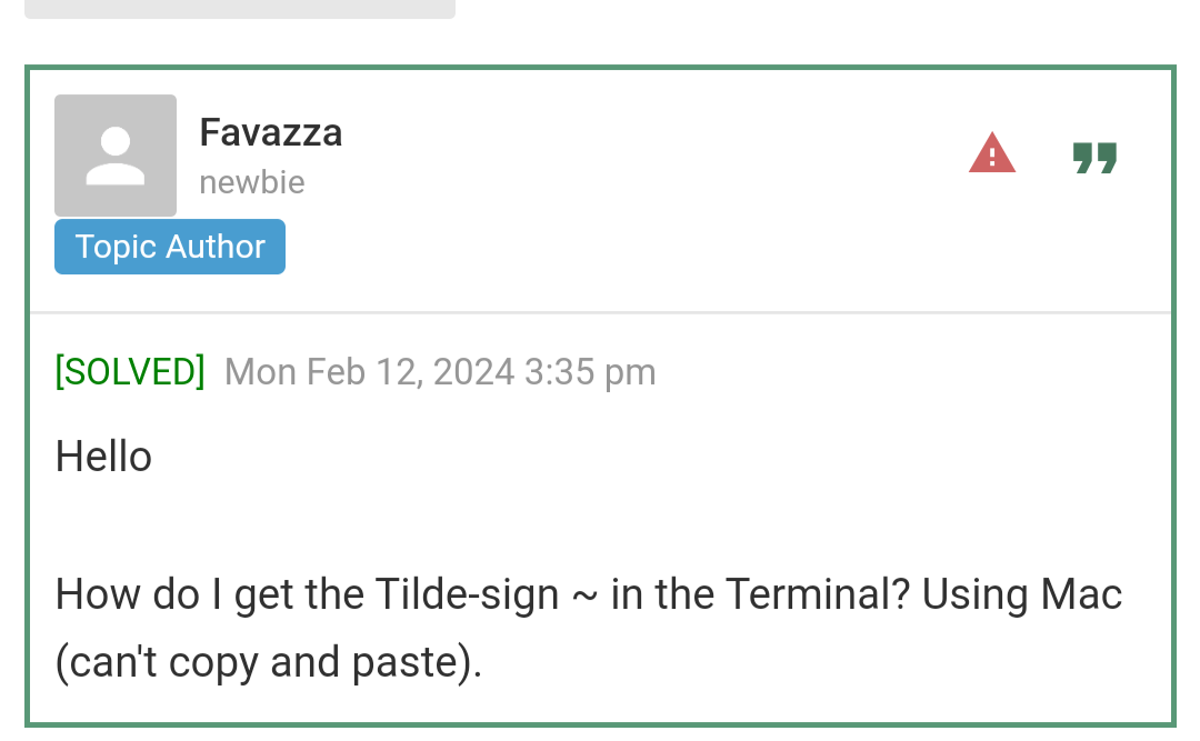 Tilde sign in Terminal (Mac) - Page 2 - Beginner Basics - MikroTik ...
