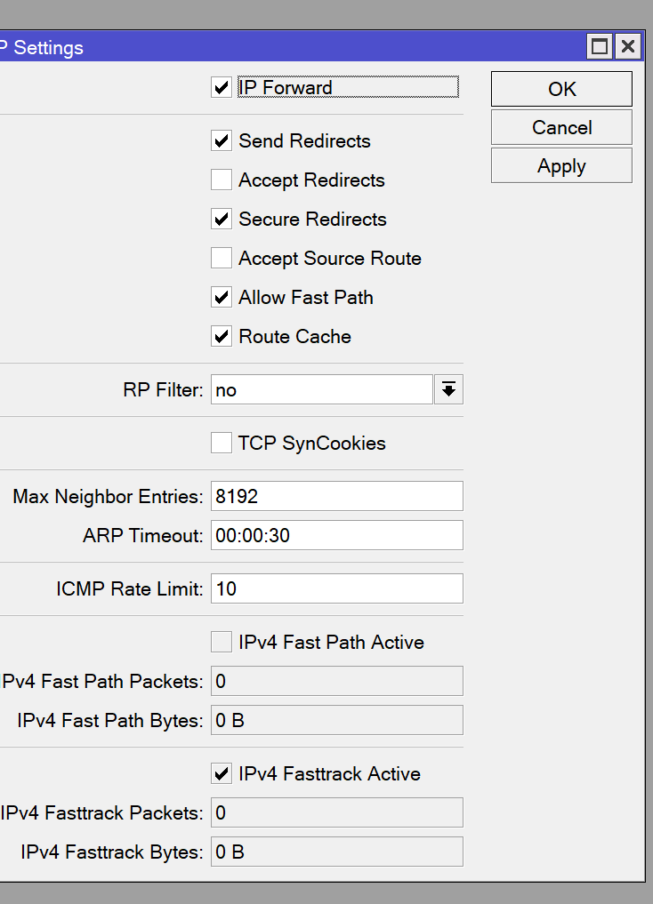 Fast track on a 850GX2 - General - MikroTik community forum