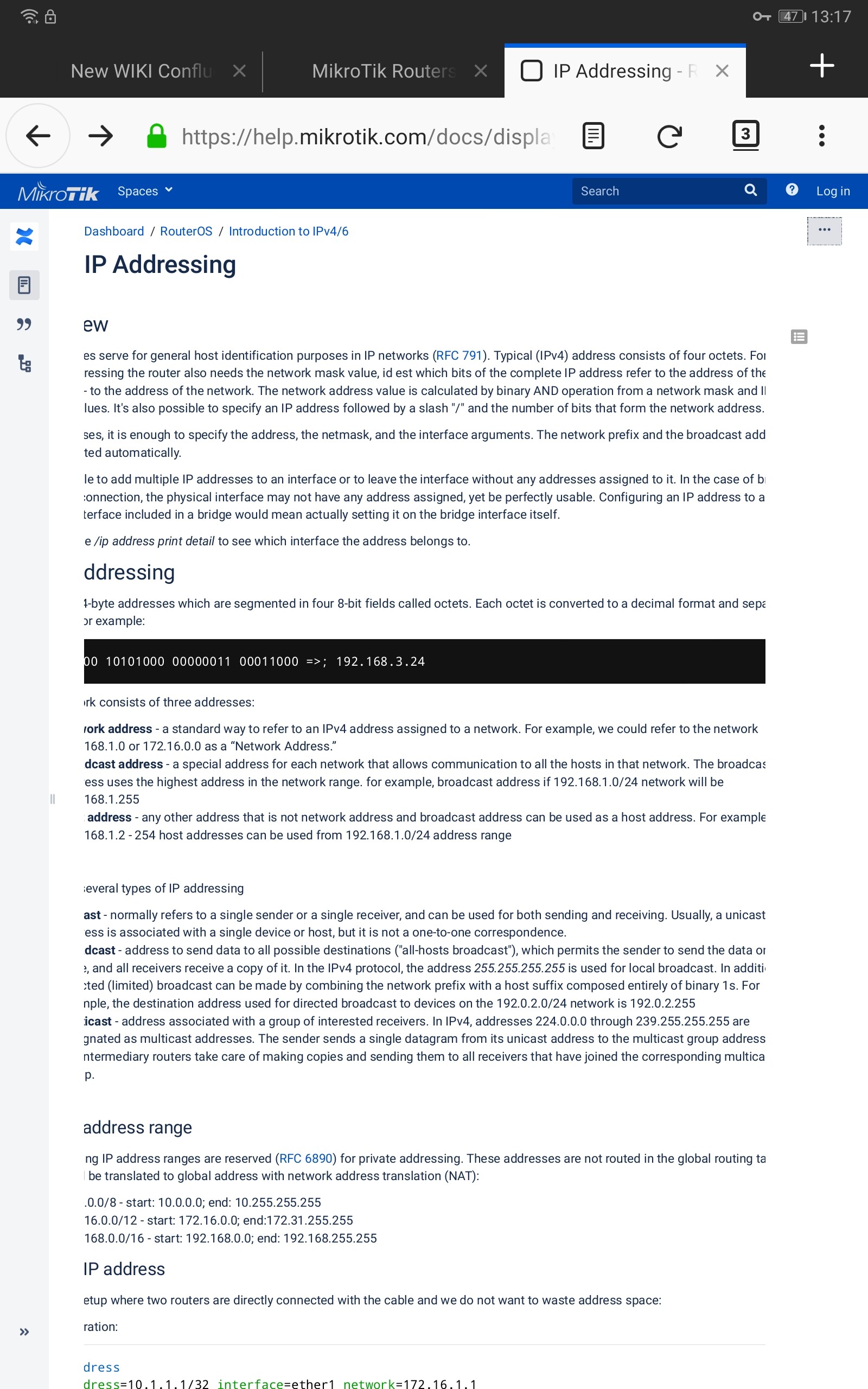 New WIKI Confluence - General - MikroTik community forum
