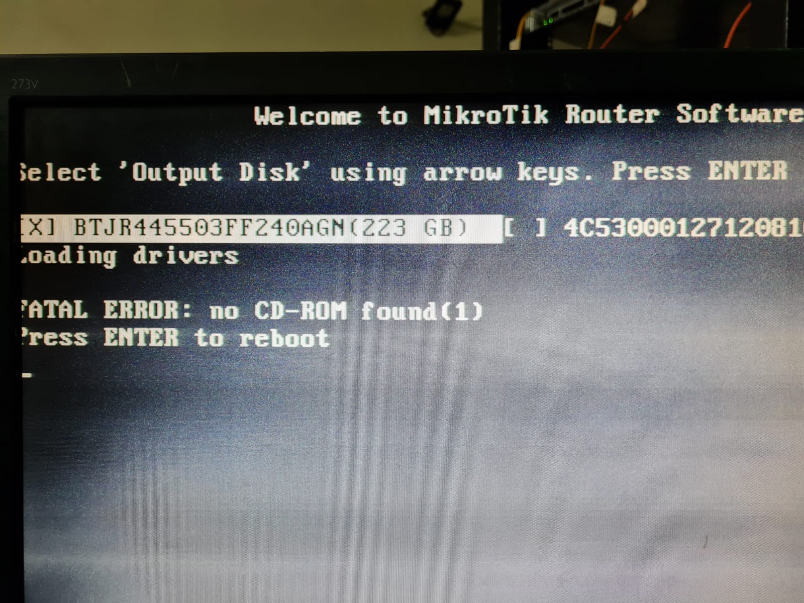 Can not Install Mikrotik with Netinstall on HP Server - General - MikroTik community forum