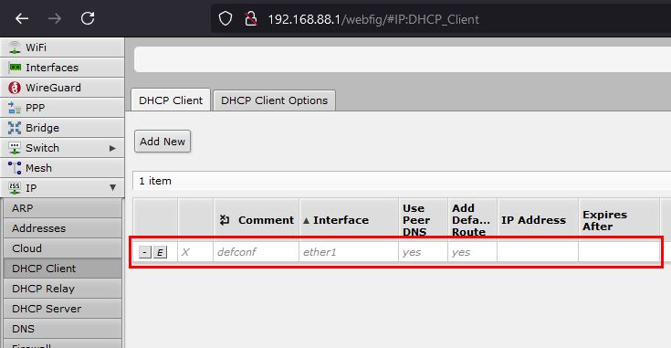 hAP ax3: change default internet port ether1 to ether2 - Beginner Basics - MikroTik community forum