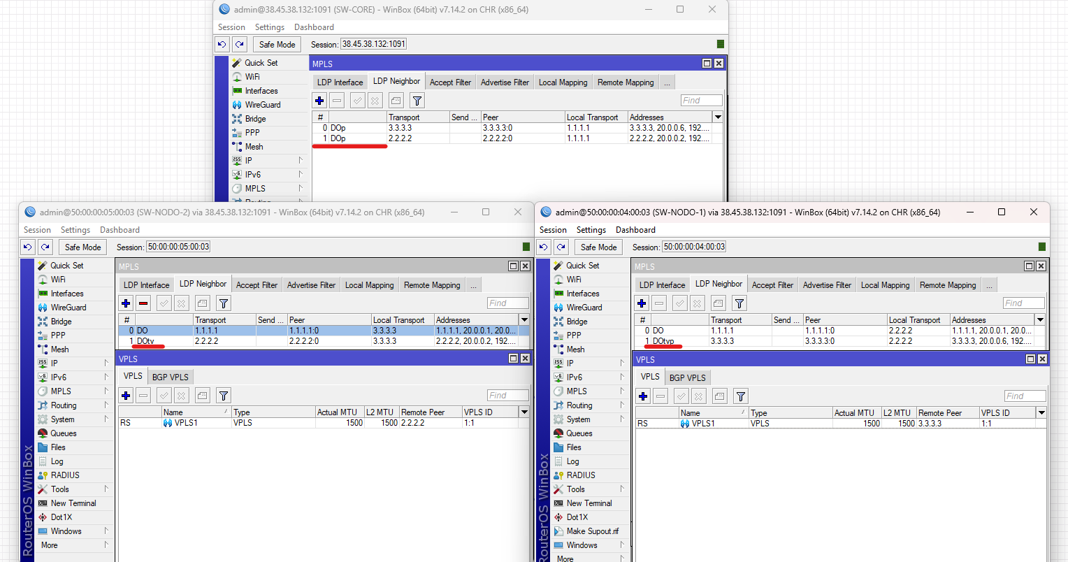 Passive Interfaces MPLS - VPLS RouterOS v7 - Forwarding Protocols - MikroTik community forum