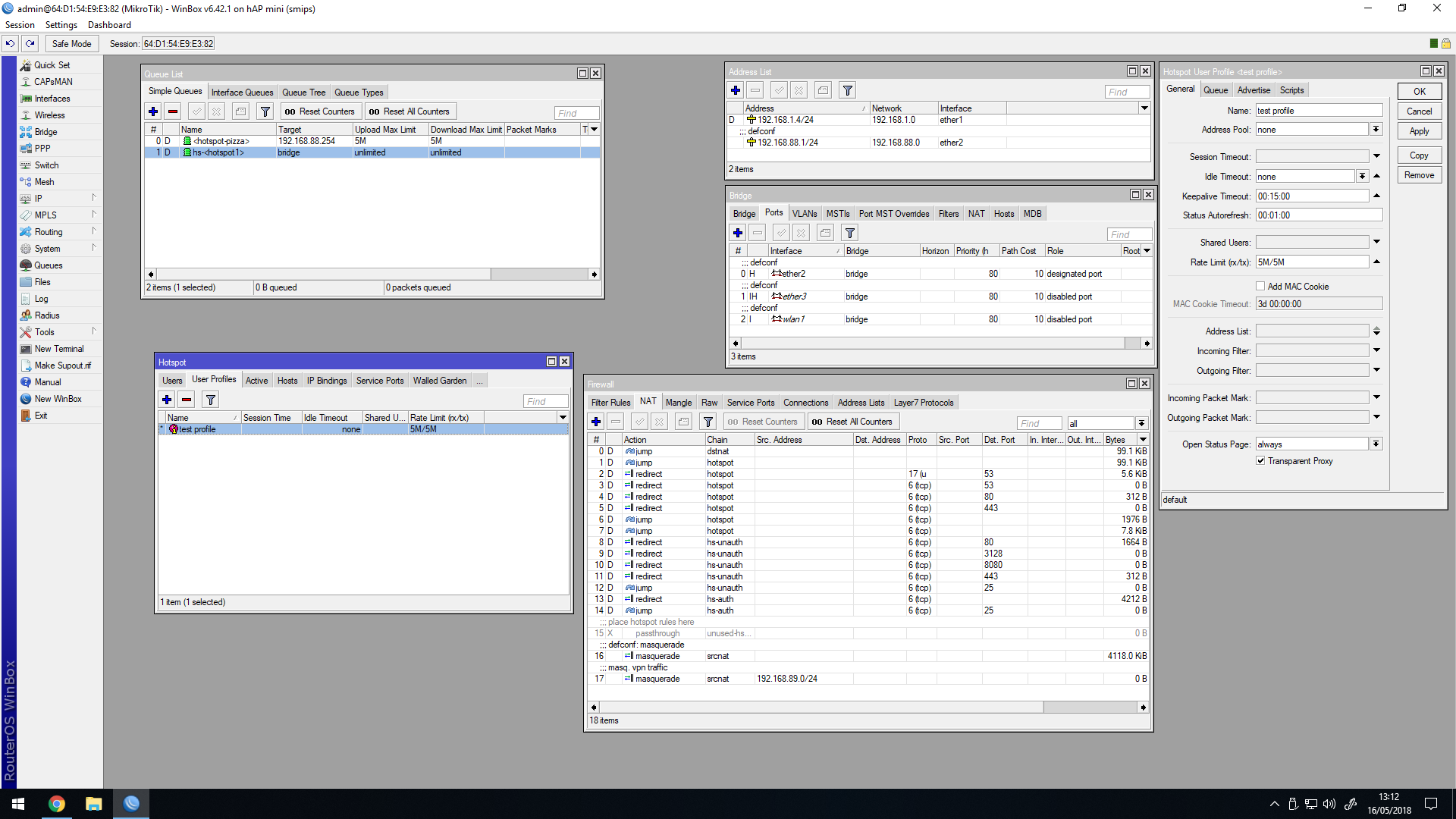 Mikrotik Hotspot problem - Beginner Basics - MikroTik community forum