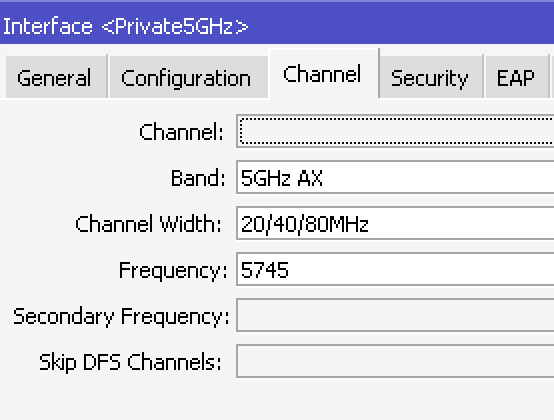 Channel frequency - Wireless Networking - MikroTik community forum