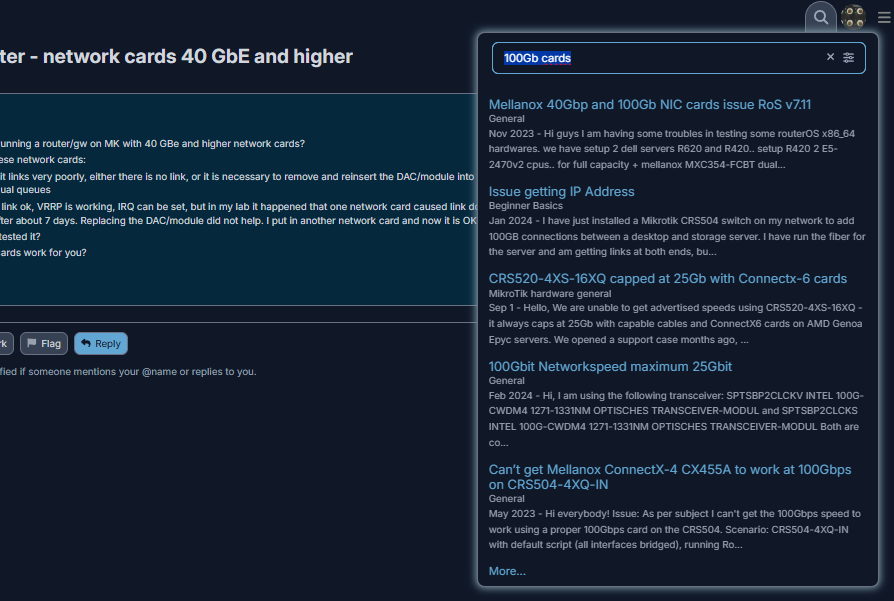 Mikrotik x86 router - network cards 40 GbE and higher - General ...