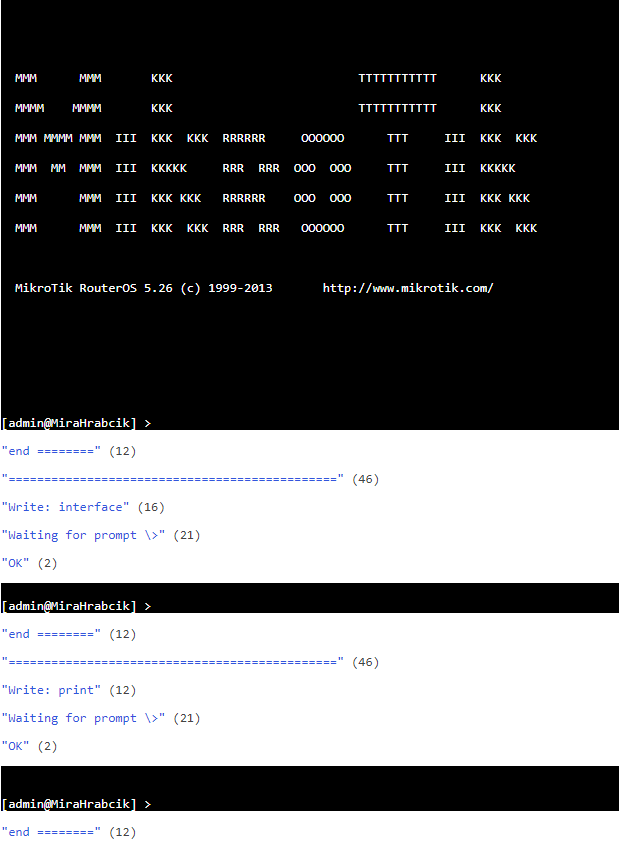 API for Telnet - Scripting - MikroTik community forum