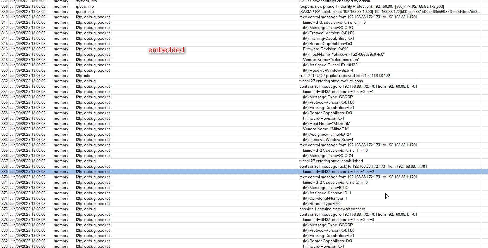 l2tp vpn connection loop, can't not establish - MikroTik IoT hardware - MikroTik community forum