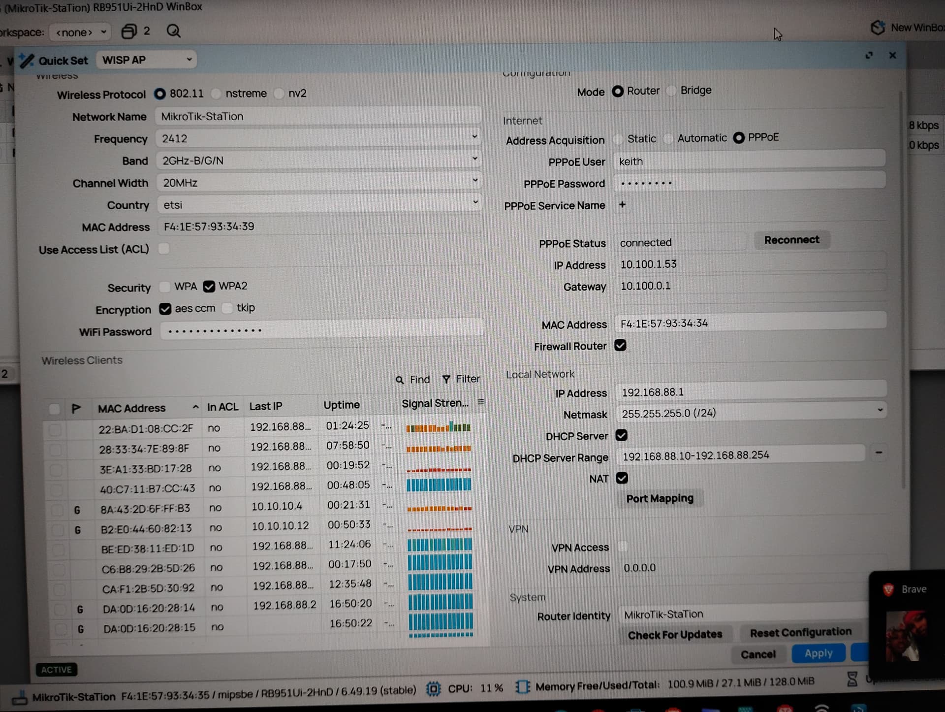 Tp link extender connects but has no internet from mikrotik router - Wireless Networking ...
