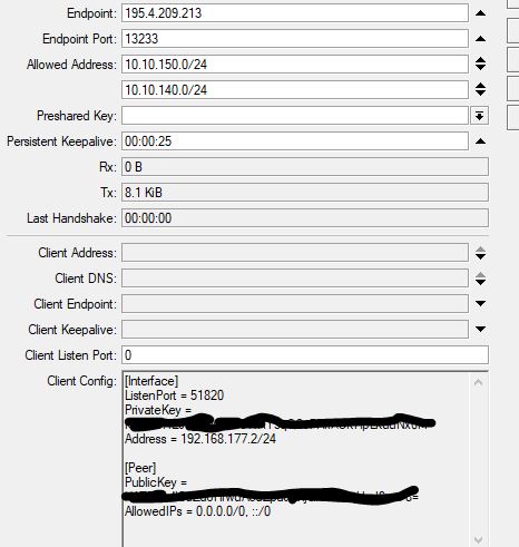 Wireguard Client - Handshake for peer did not complete - General - MikroTik community forum