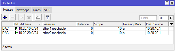 Is this a normal MikroTik VRF behavior? - Forwarding Protocols ...