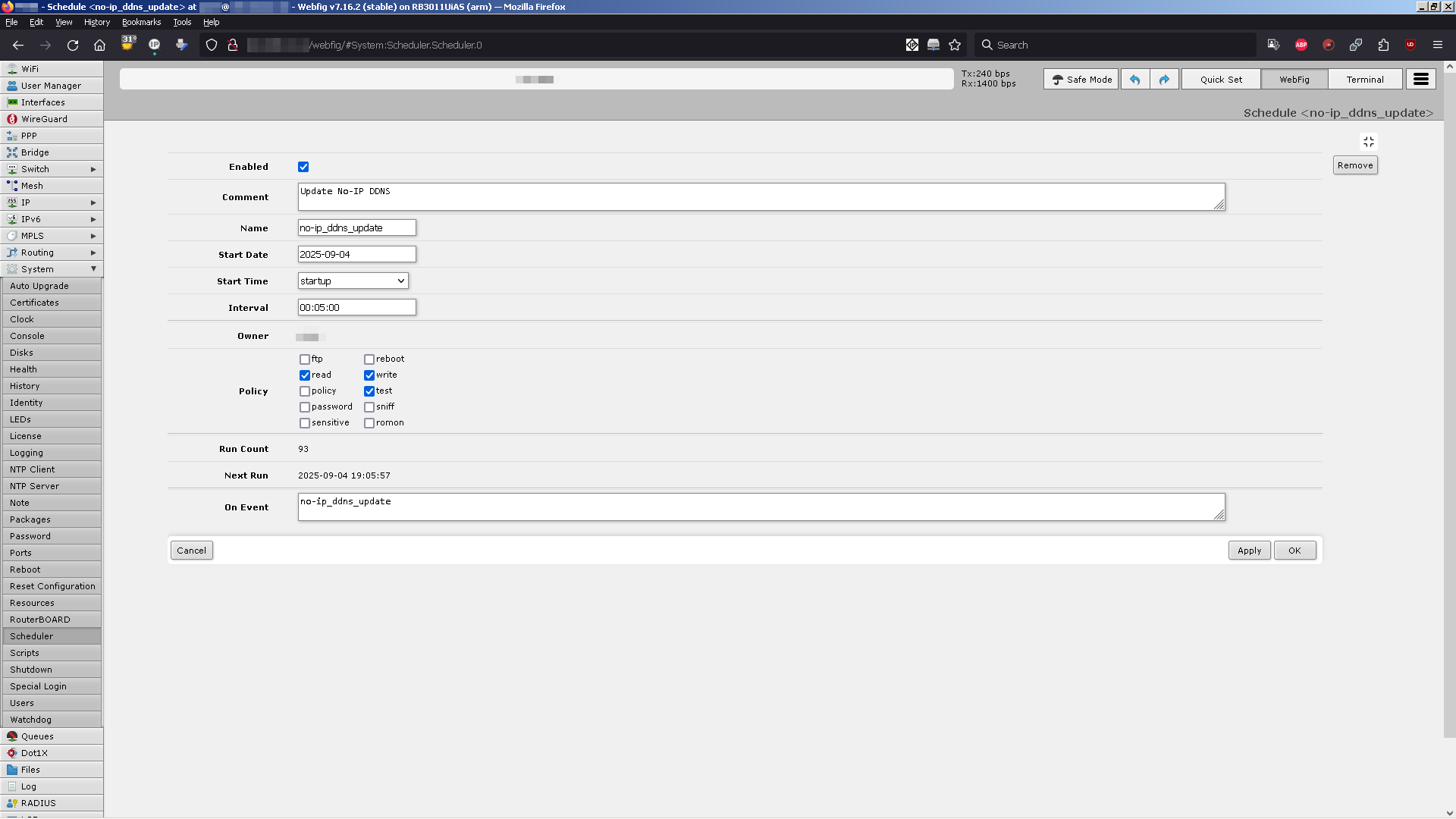 SOLVED ! DDNS PPPoE No-IP Script for RouterOS 7.x (works with 7.16.2) - General - MikroTik ...