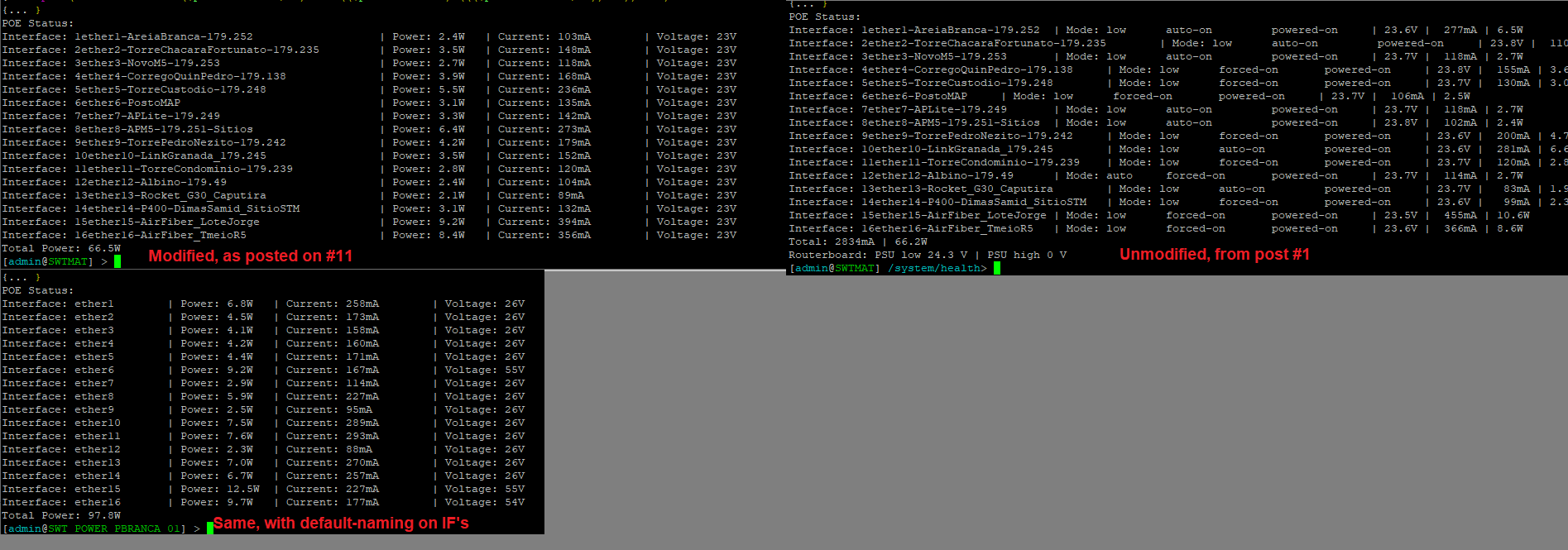POE Power Script - Scripting - MikroTik community forum